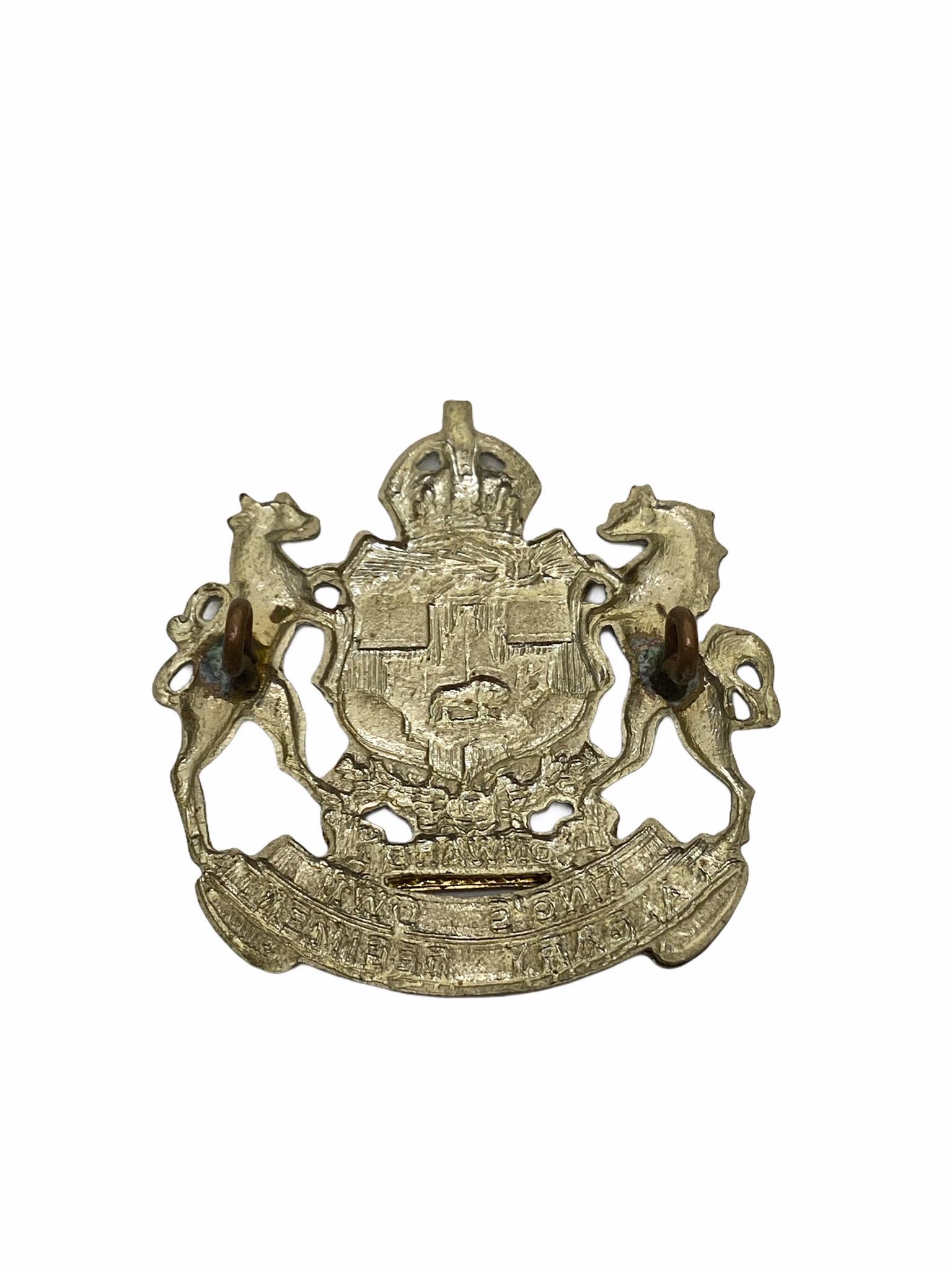Canadian King's Own Calgary Regiment Cap Badge With KC - C048 | Allied ...