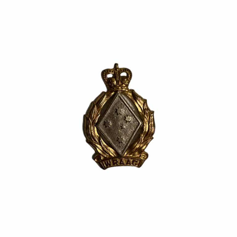 Bi-Metal Women’s Royal Australian Army Corps (WRAAC) – Hat/Collar Badge ...