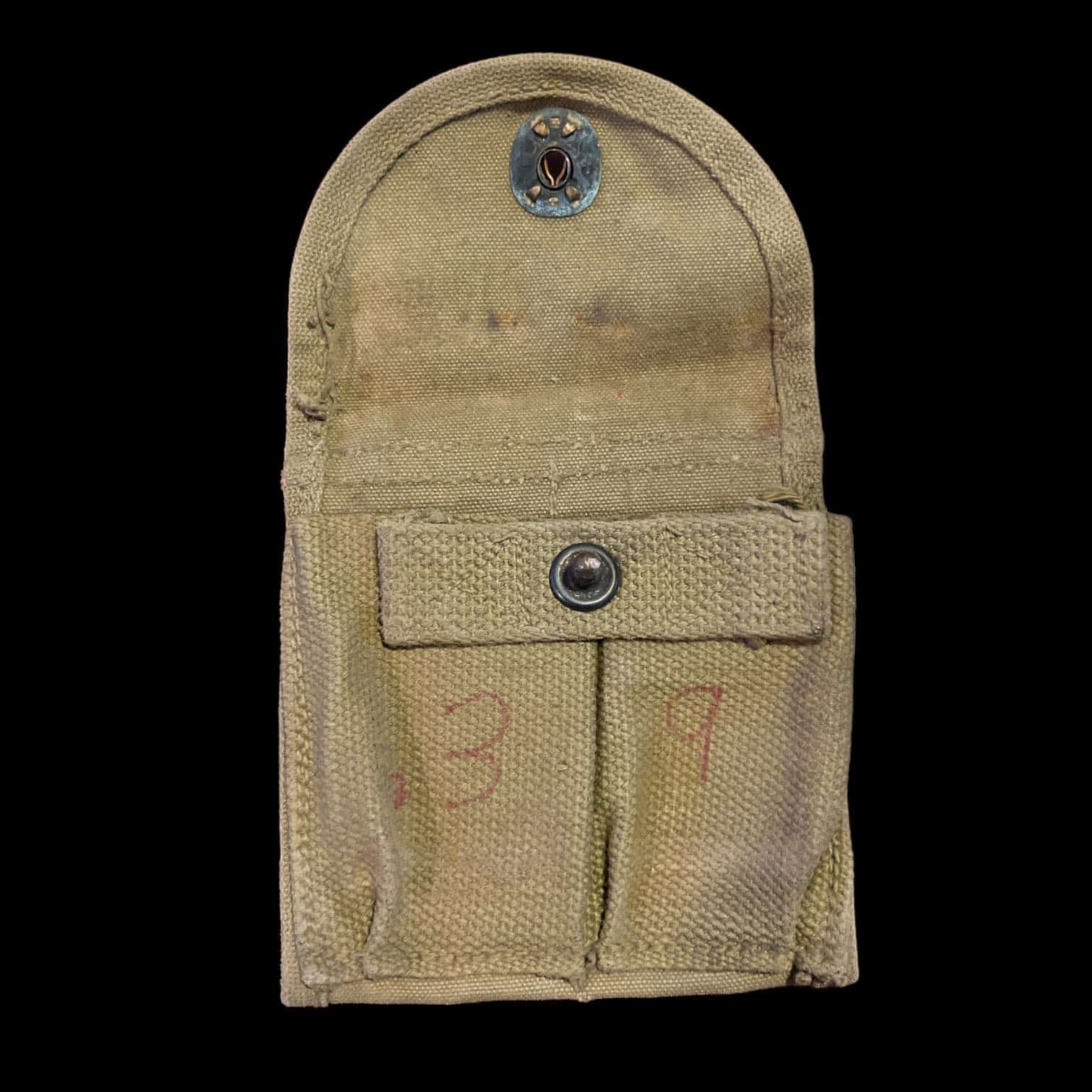 1943 dated US M1 Carbine Double Mag Pouch (TA007) | Allied Militaria